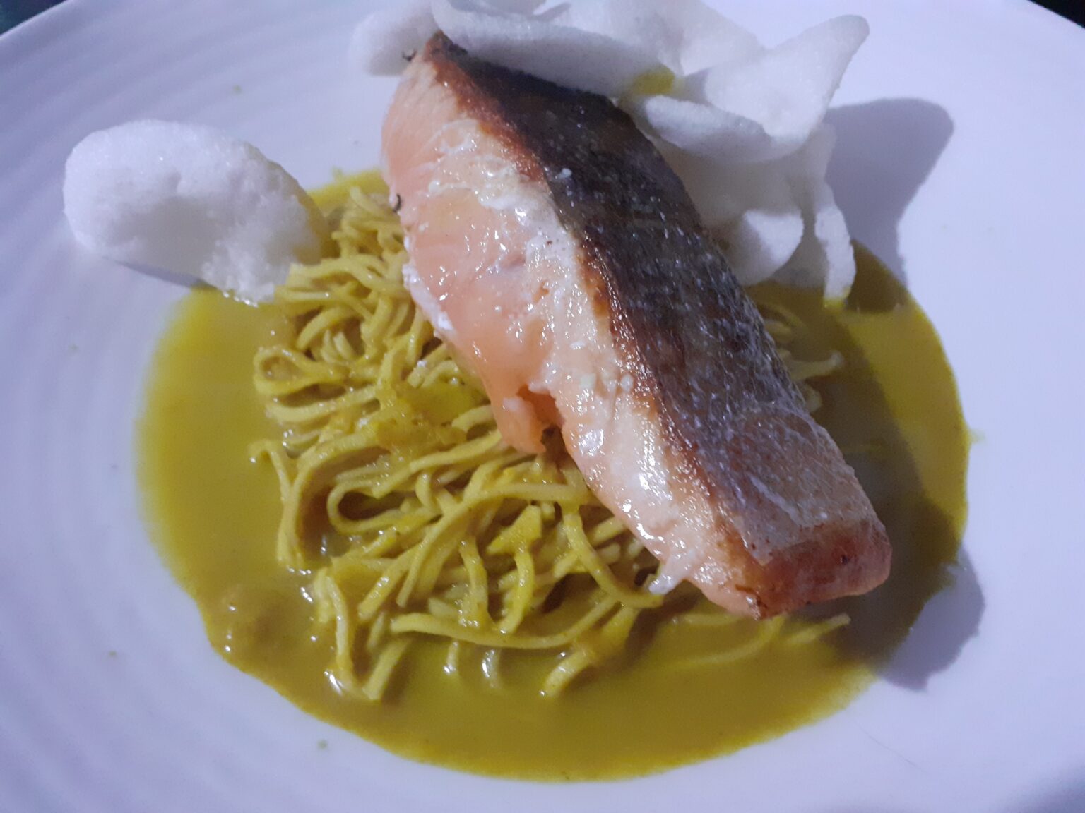 Pan Fried Salmon Supreme with Katsu Style Curried Noodles – Peets Plaice